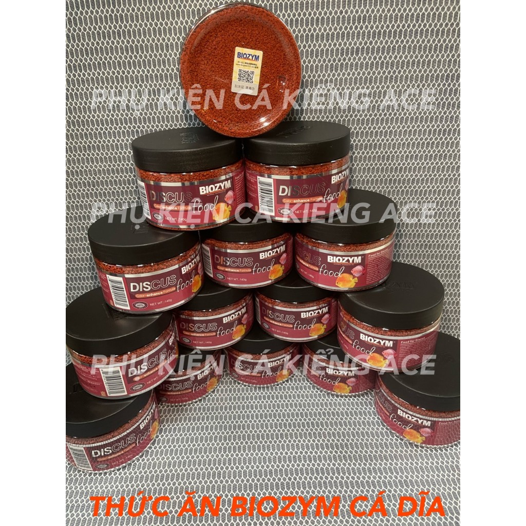 Thức ăn cá ĐĨA Biozym Discus 140g giúp cá dĩa lên màu không đục nước ...