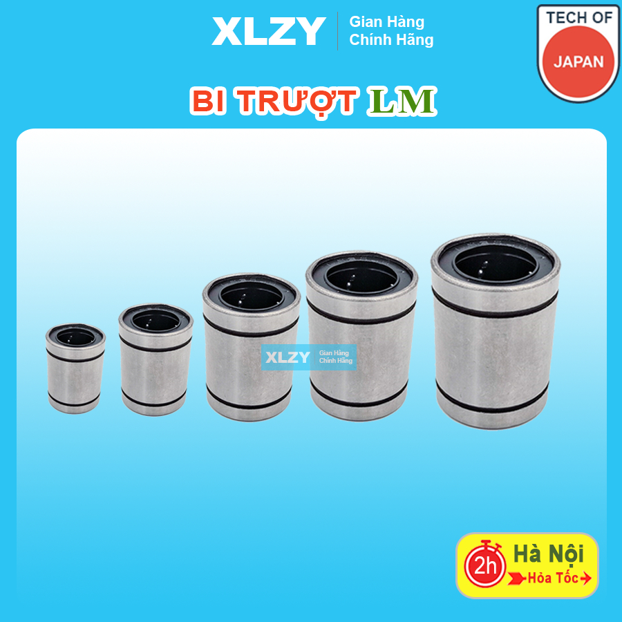 ổ bi trượt Bạc đạn trượt LM 6UU 8UU 10UU 12UU 13UU 16UU 20UU 25UU ...