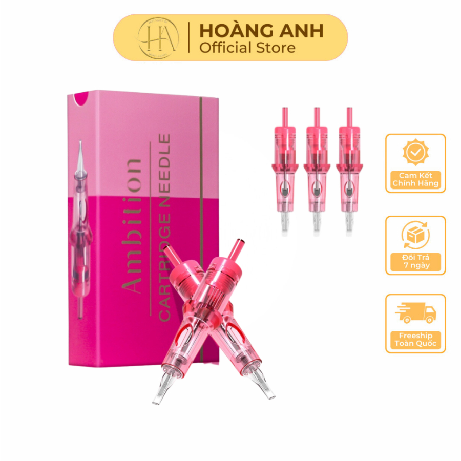 Kim Ambition hồng chuyên dụng dùng cho máy PEN phun xăm thẩm mỹ chuyên ...