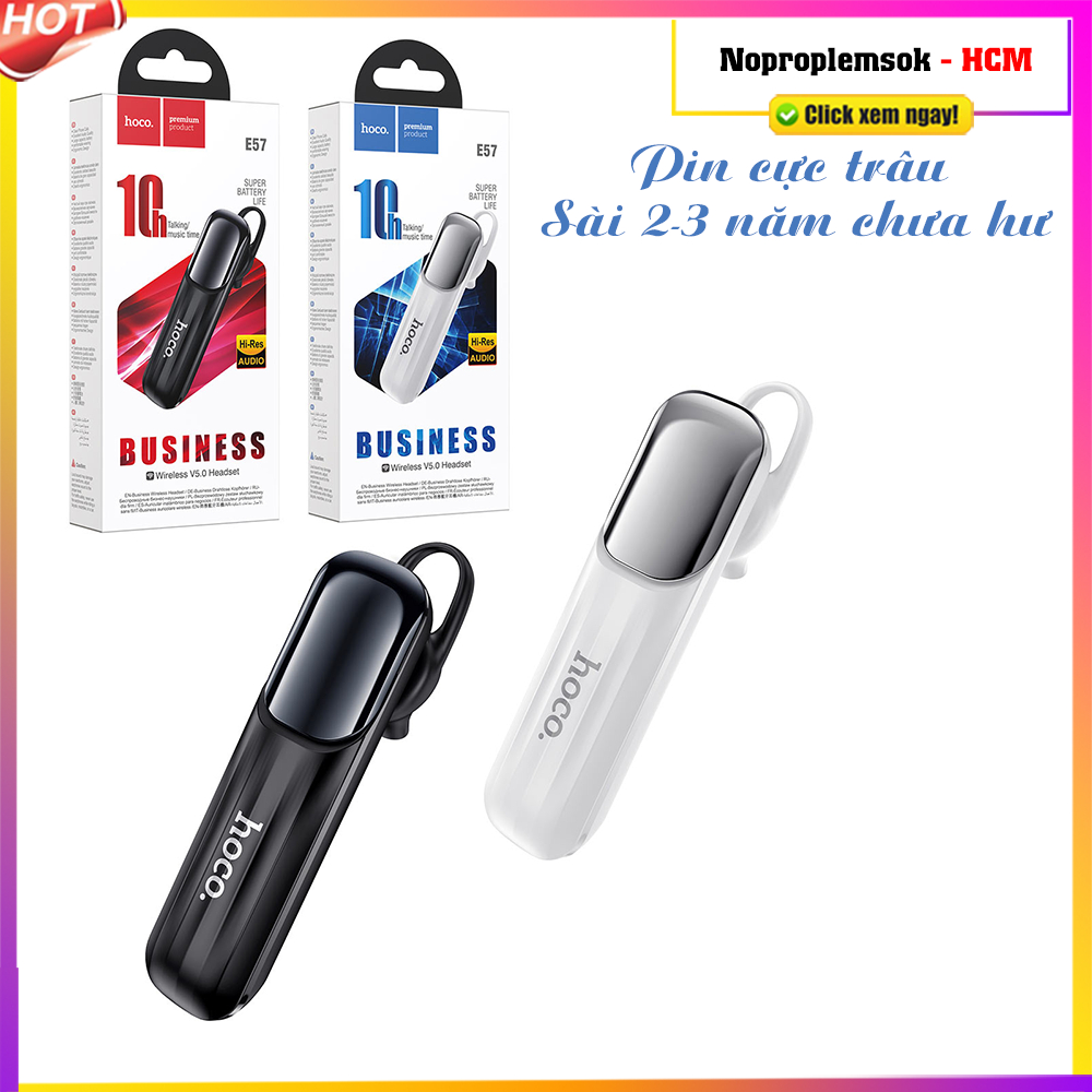 Tai nghe bluetooth không dây HOCOO 1 bên pin trâu,nghe nhạc lớn,tự động ...