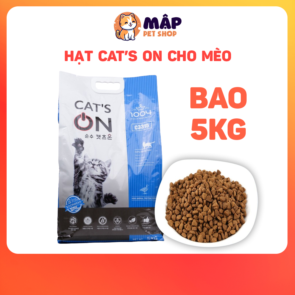 CAT’S ON / CATSON BAO 5KG-THỨC ĂN HẠT KHÔ CHO MÈO | Shopee Việt Nam