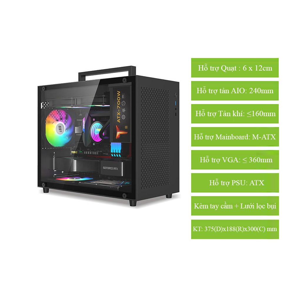 Vỏ Case máy tính Mini METALFISH S9 (MAXT/ITX) | Shopee Việt Nam
