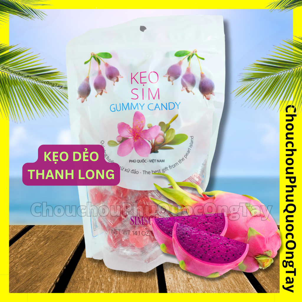 [400g] Kẹo dẻo thanh long SIM SƠN, kẹo sim, thạch sim, kẹo tiêu - Đặc ...