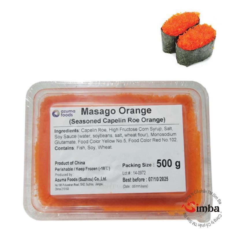Trứng cá chế biến đông lạnh Masago Orange (Azuma Foods) | Shopee Việt Nam