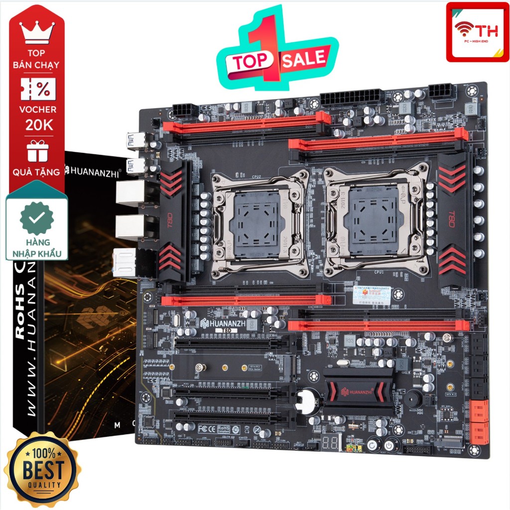 Bo mạch chủ Mainboard Huananzhi X79 8D , X99 8D3 X99 8D4 X99 F8D X99 T8D X99 F8D plus Dual CPU ...