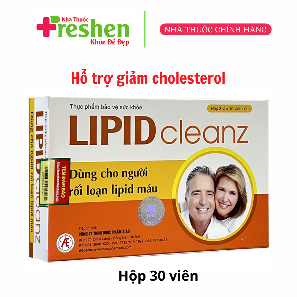 Viên uống Lipid Cleanz hỗ trợ giảm cholesterol (30 viên) | Shopee Việt Nam