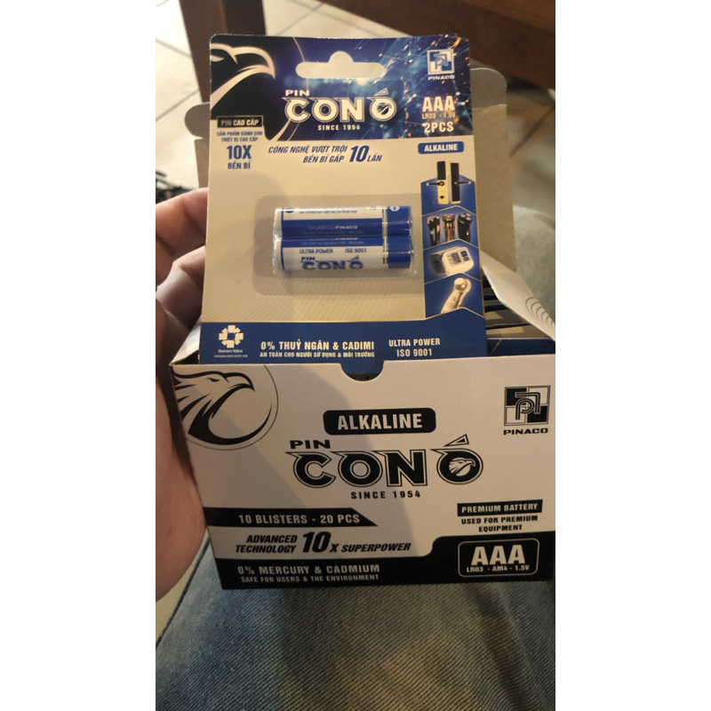 vỉ 2 viên pin alkaline 3A cao cấp pinaco con ó | Shopee Việt Nam