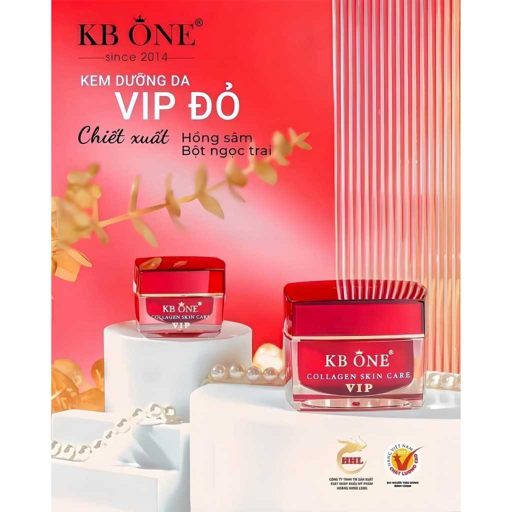 [CHÍNH HÃNG] Kem Face VIP Đỏ Kbone dưỡng trắng da mặt KB ONE | Shopee ...