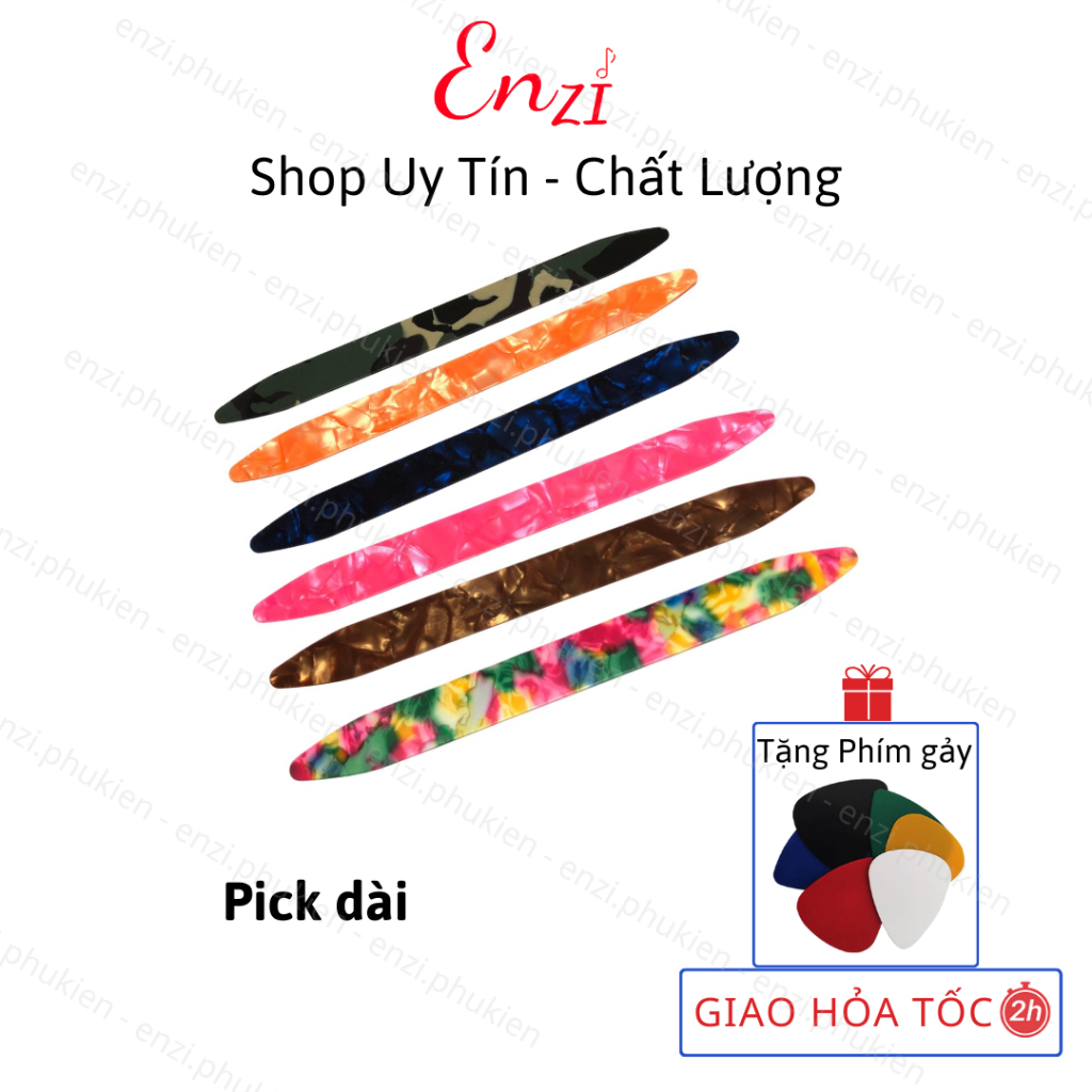 Phím gảy đàn pick gẩy Dài đủ cỡ 0.46mm 0.71mm 0.96mm Enzi | Shopee Việt Nam