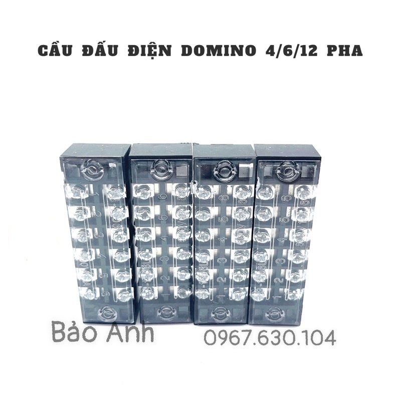 Cầu Đấu Điện Domino Các Loại 15A/25A/45A - 4P/6P/12P | Shopee Việt Nam