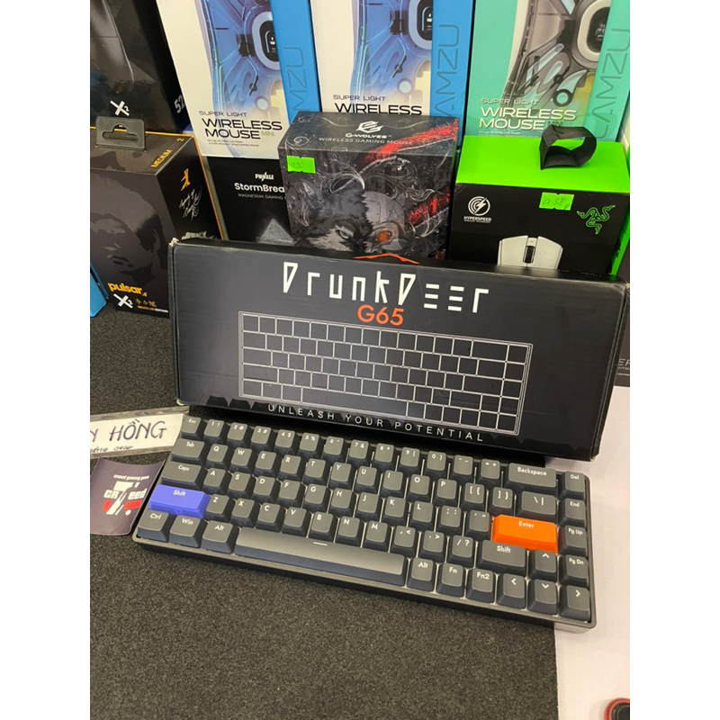 Bàn phím từ HE Drunkdeer G60, G65, A75 switch nam châm từ tính Rapid Triger 60He chính hãng ...