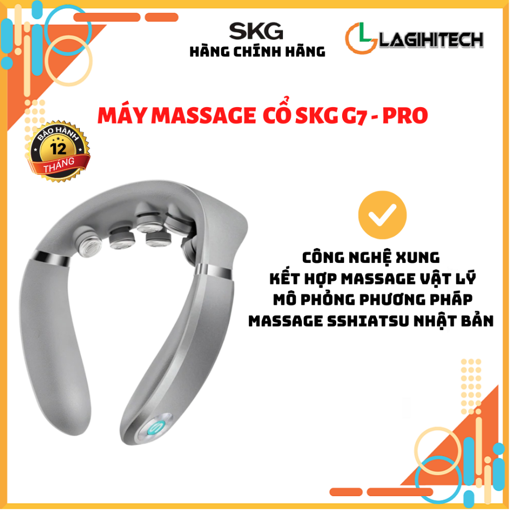 Máy Massage Cổ SKG G7-Pro/ SKG N5/SKG 4098E/SKG K5-Pro/ SKG K6E giúp giảm đau mỏi cổ vai gáy ...