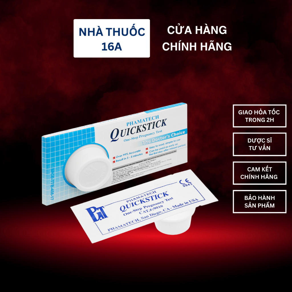 QUICKSTICK QUE THỬ THAI - CÓ HOÁ ĐƠN NHẬP HÀNG CÔNG TY - ĐỘ CHÍNH XÁC ...