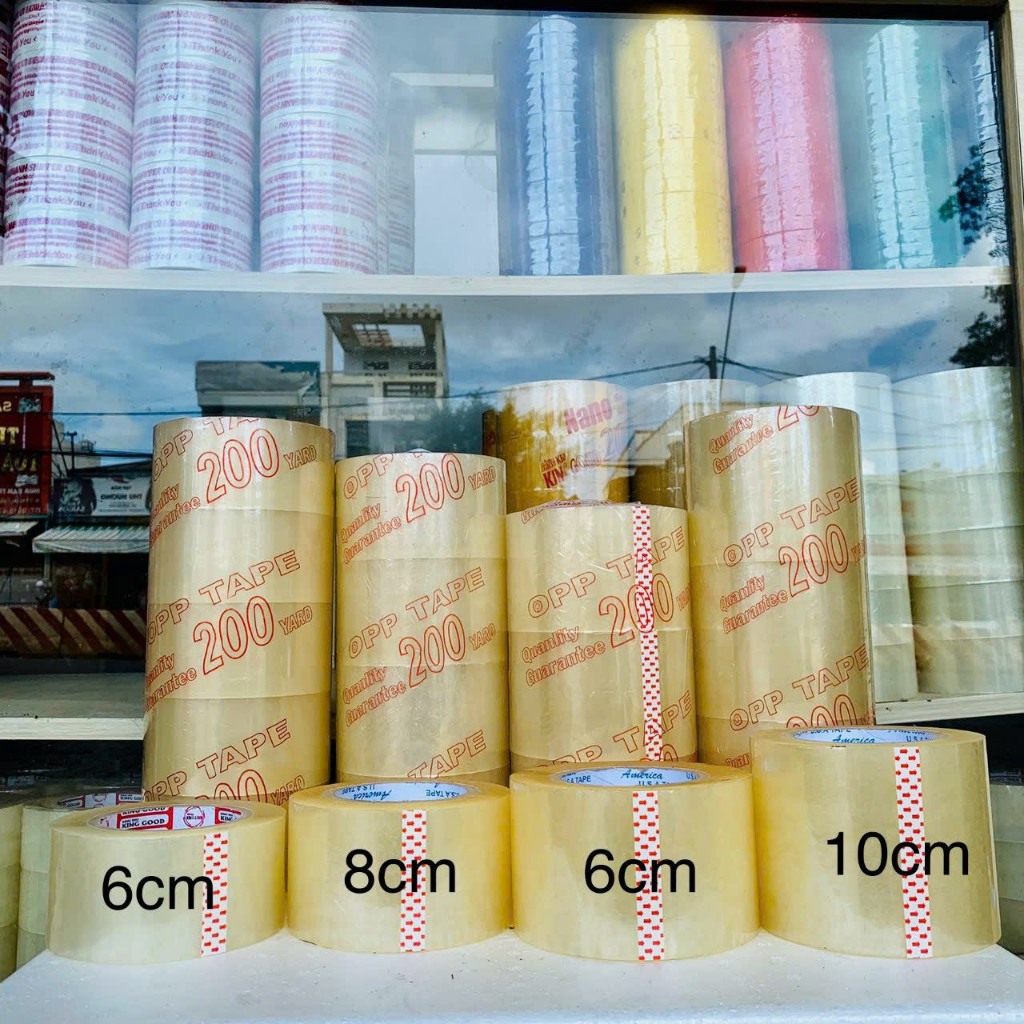 Cuộn băng keo bản rộng 8cm 300yard KEOAB666 | Shopee Việt Nam