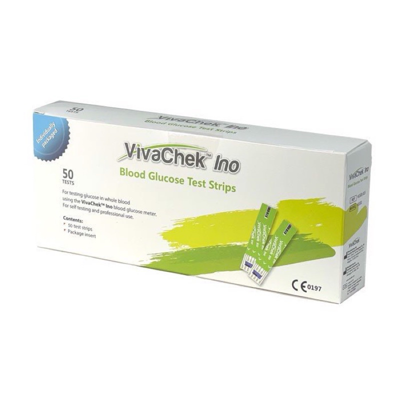 (50que + 50kim) Que thử đường huyết VIVACHEK INO | Viva chek ino (date ...