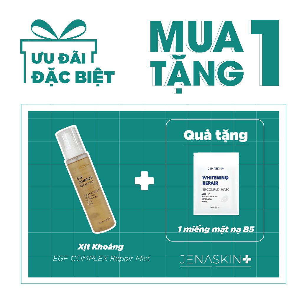 [ Tặng 1 Mask] Xịt Dưỡng Ẩm jenaskin EGF COMPLEXRepair Mist duy trì độ ...