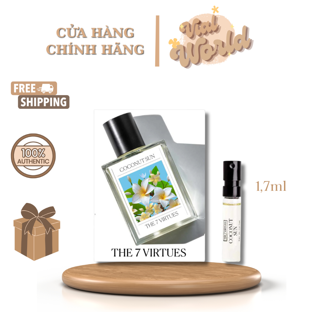 [ 100% AUTH] Mẫu thử nước hoa Coconut Sun The 7 Virtues 1.7ml | Shopee ...