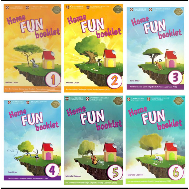 Trọn bộ Home Fun Booklet 6 level - In màu bản đẹp | Shopee Việt Nam