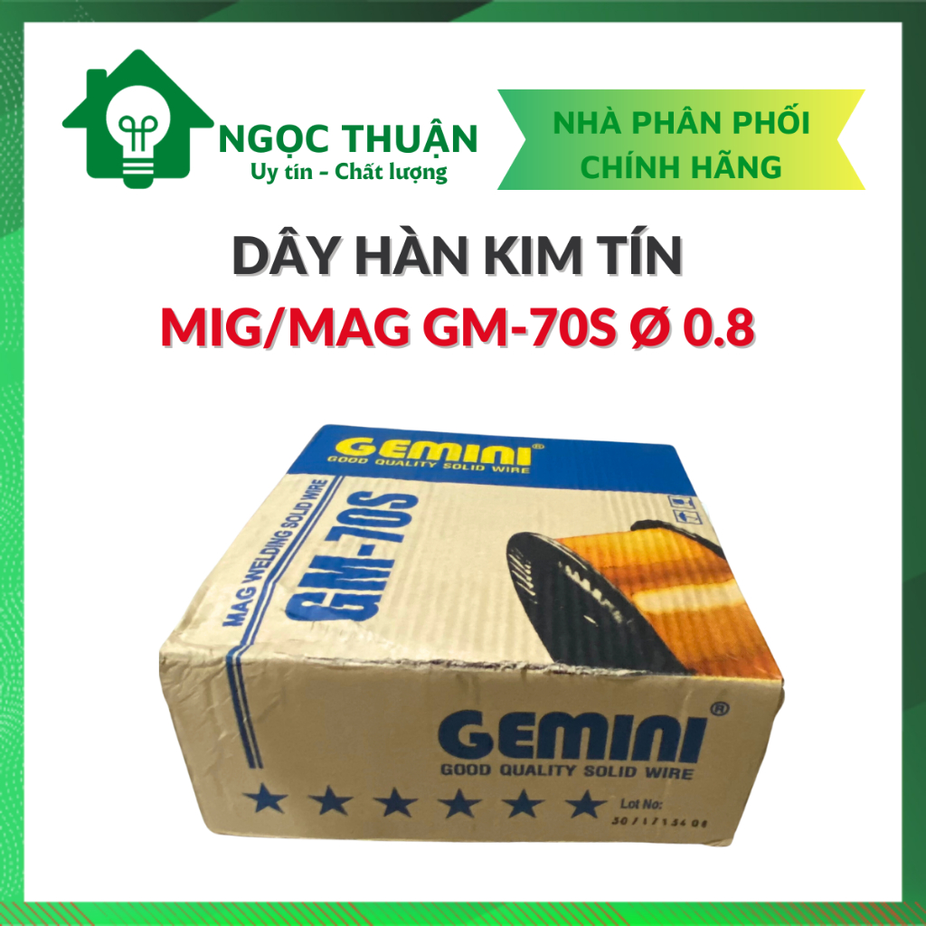 [Chính hãng] Dây hàn Kim Tín MIG/MAG GM-70S Ø 0.8 cuộn 15kg | Shopee Việt Nam