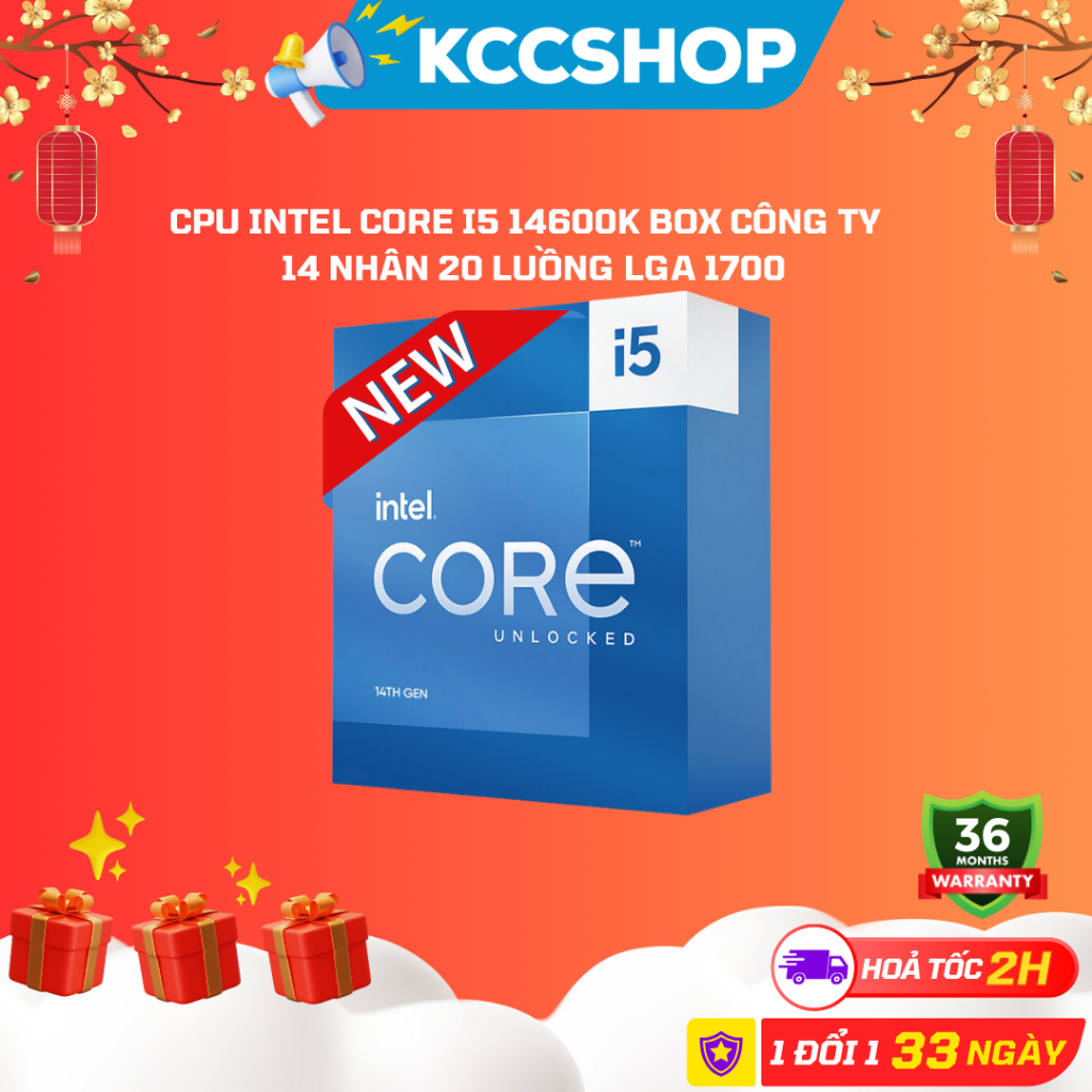 CPU Intel Core i5 14600K 14 Nhân 20 Luồng, 24 MB Cache - Bảo Hành 36 Tháng | Shopee Việt Nam