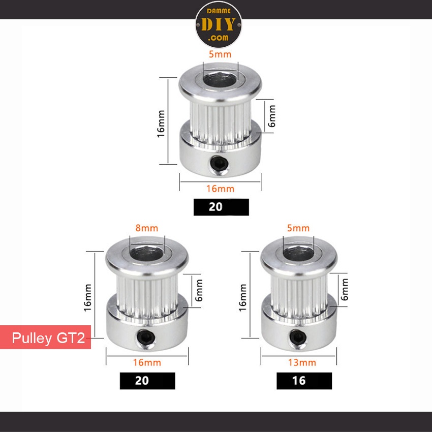Pulley GT2 20 răng bản rộng 6mm, 10mm | Shopee Việt Nam