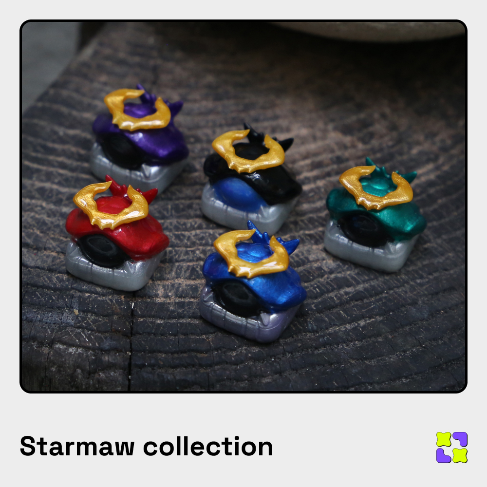 Keycap Artisan bàn phím cơ Starmaw màu sắc nổi bật trang trí bàn phím ...