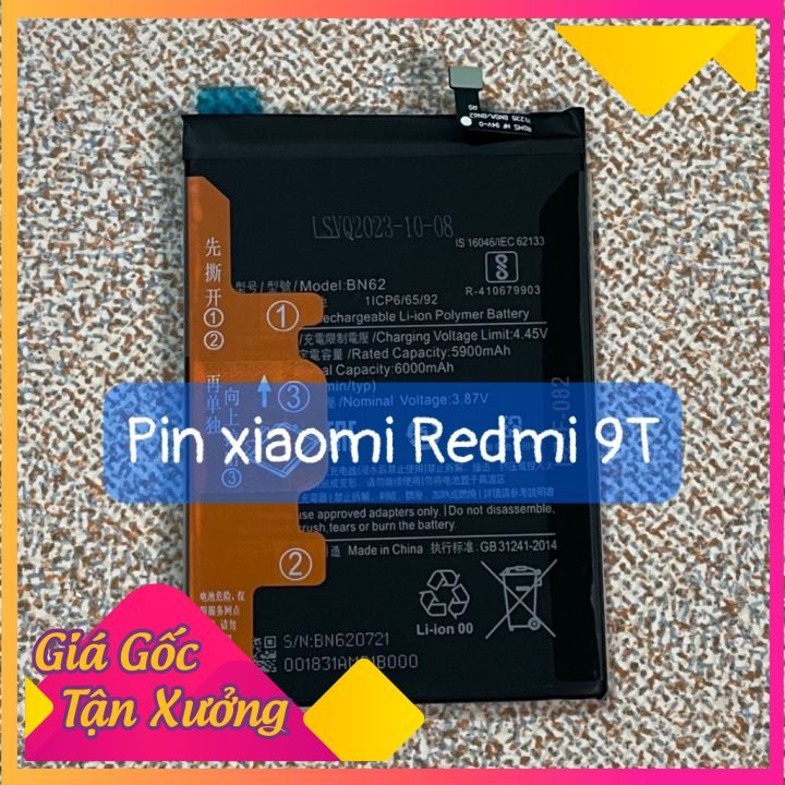 Pin xiaomi Redmi 9T / Poco M3 mã BN62 (zin có bảo hành ) | Shopee Việt Nam