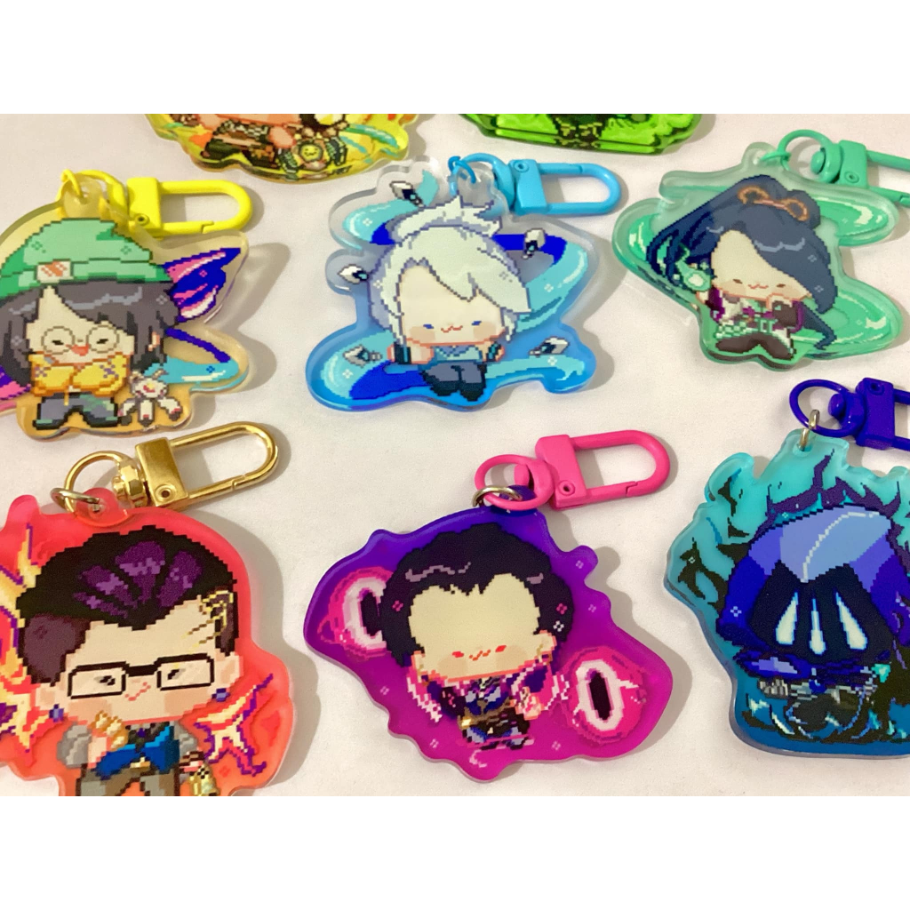 [CÓ SẴN] Móc khóa keychain acrylic nhân vật game trong Valorant Riot ...