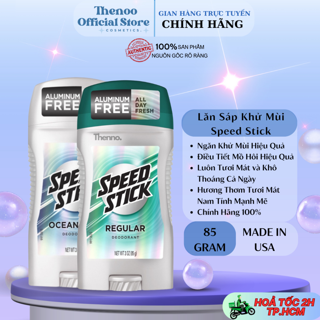 Lăn Sáp Khử Mùi Nam Speed Stick Deodorant For Men 85gr của Mỹ | Shopee ...