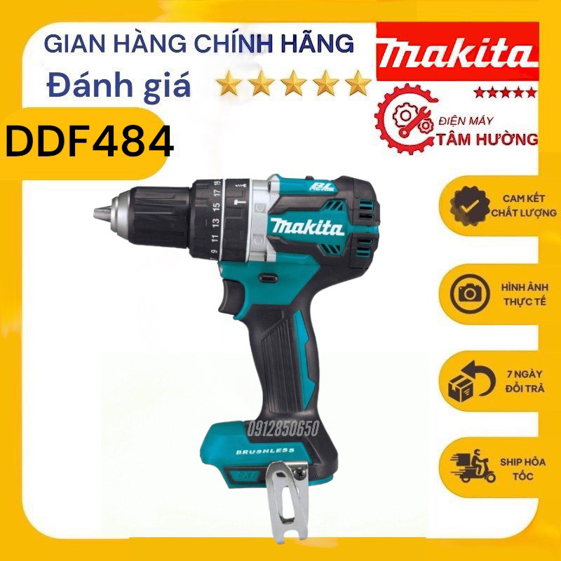 Máy khoan makita 2 chức năng sử dụng pin 18v Ddf484 - Hàng mới chính ...