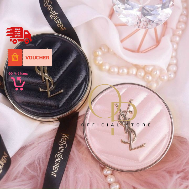 Phấn Nước YSL Cushion Touche Éclat Glow Pact - bản Hồng mới 2022 Op lipstick | Shopee Việt Nam