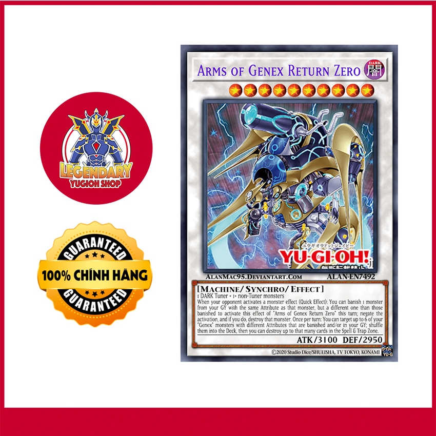 [Thẻ Bài Yugioh Chính Hãng] Arms of Genex Return Zero | Shopee Việt Nam