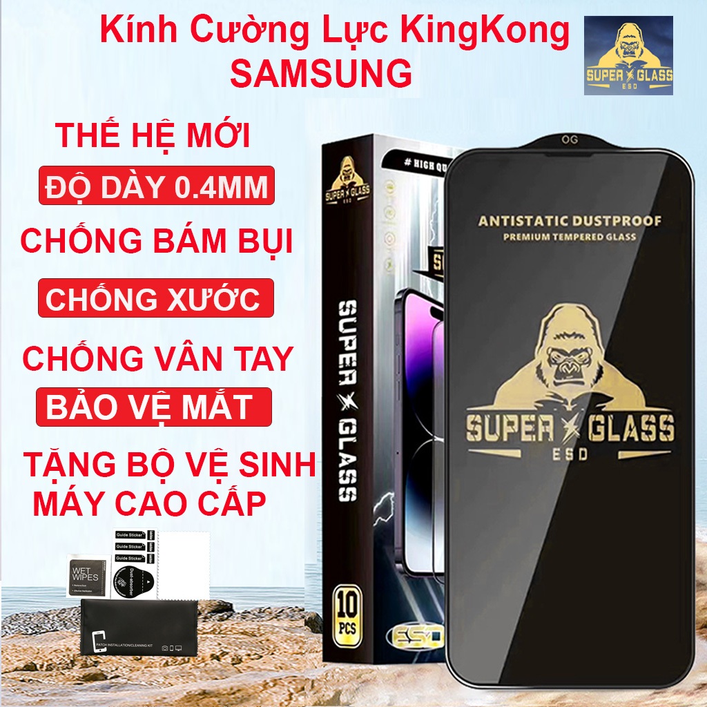 Kính cường lực Samsung A32 4G, A52, A72 5G, A52S KingKong full màn bảo vệ màn hình cực đẹp giá ...