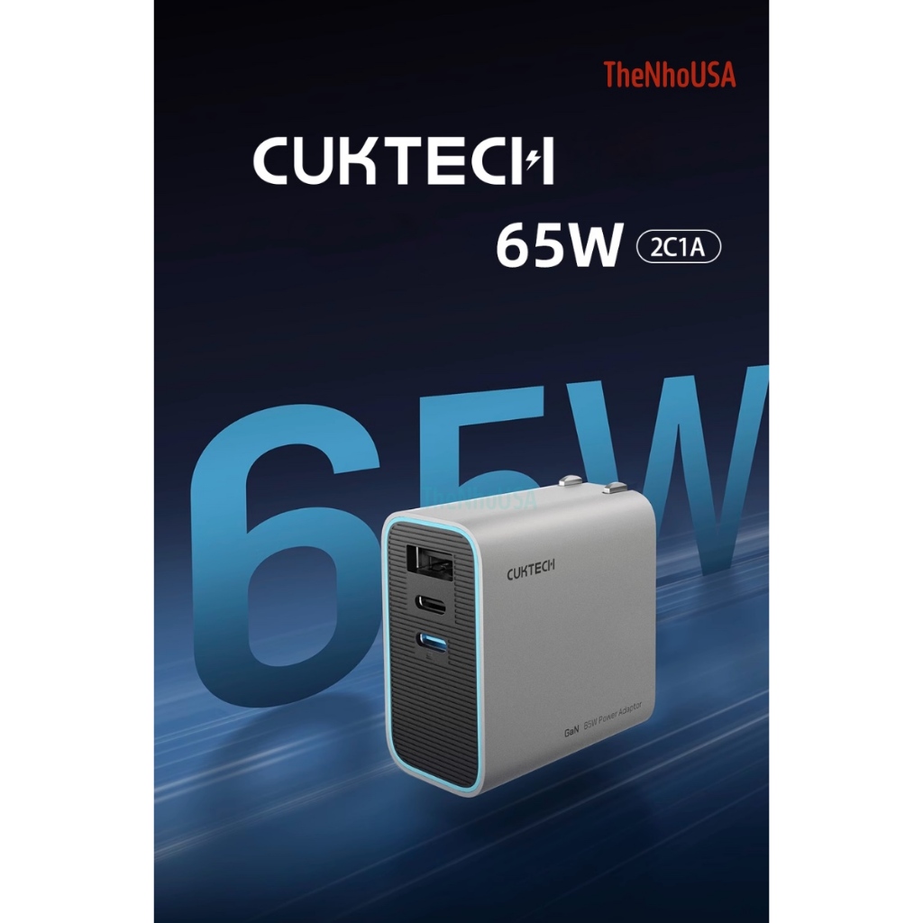 Củ sạc nhanh Cuktech 67W 15C 3 cổng 2C1A PD PPS QC3+ | Shopee Việt Nam