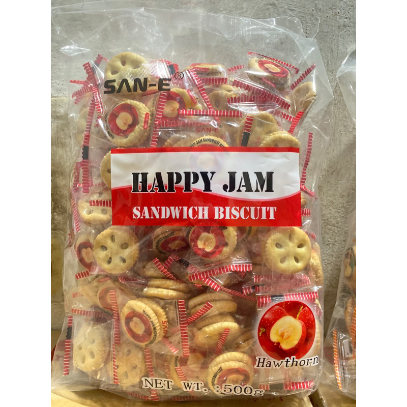 BÁNH QUY SANDWICH BISCUIT HAPPY JAM HƯƠNG VIỆT QUẤT/XOÀI/DÂU/CHANH LEO BỊCH 500g | Shopee Việt Nam