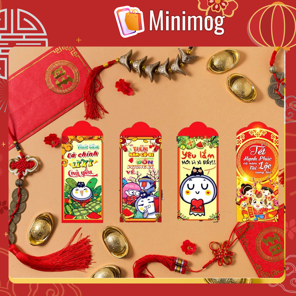 Lì xì Tết Giáp Thìn 2024, phong bao lixi truyền thống đẹp độc lạ sỉ lẻ giá rẻ MINIMOG | Shopee ...
