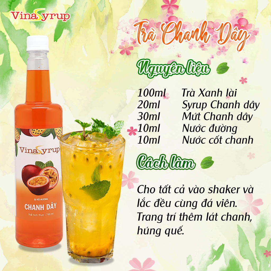 Siro Vina Chanh Dây chai 750ml | Shopee Việt Nam