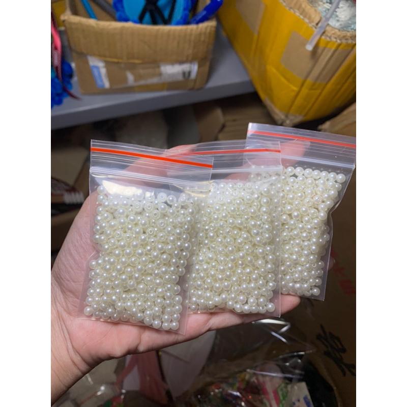 Túi 30g hạt trai 3mm,4mm,5mm,8mm | Shopee Việt Nam