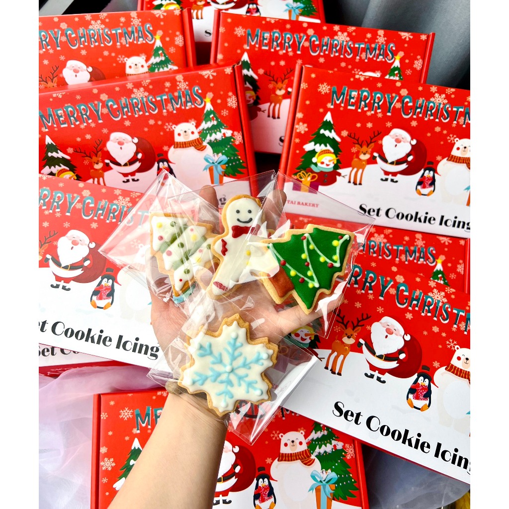 Cookie Icing Noel Vẽ Sẵn - 10 Bánh | Shopee Việt Nam