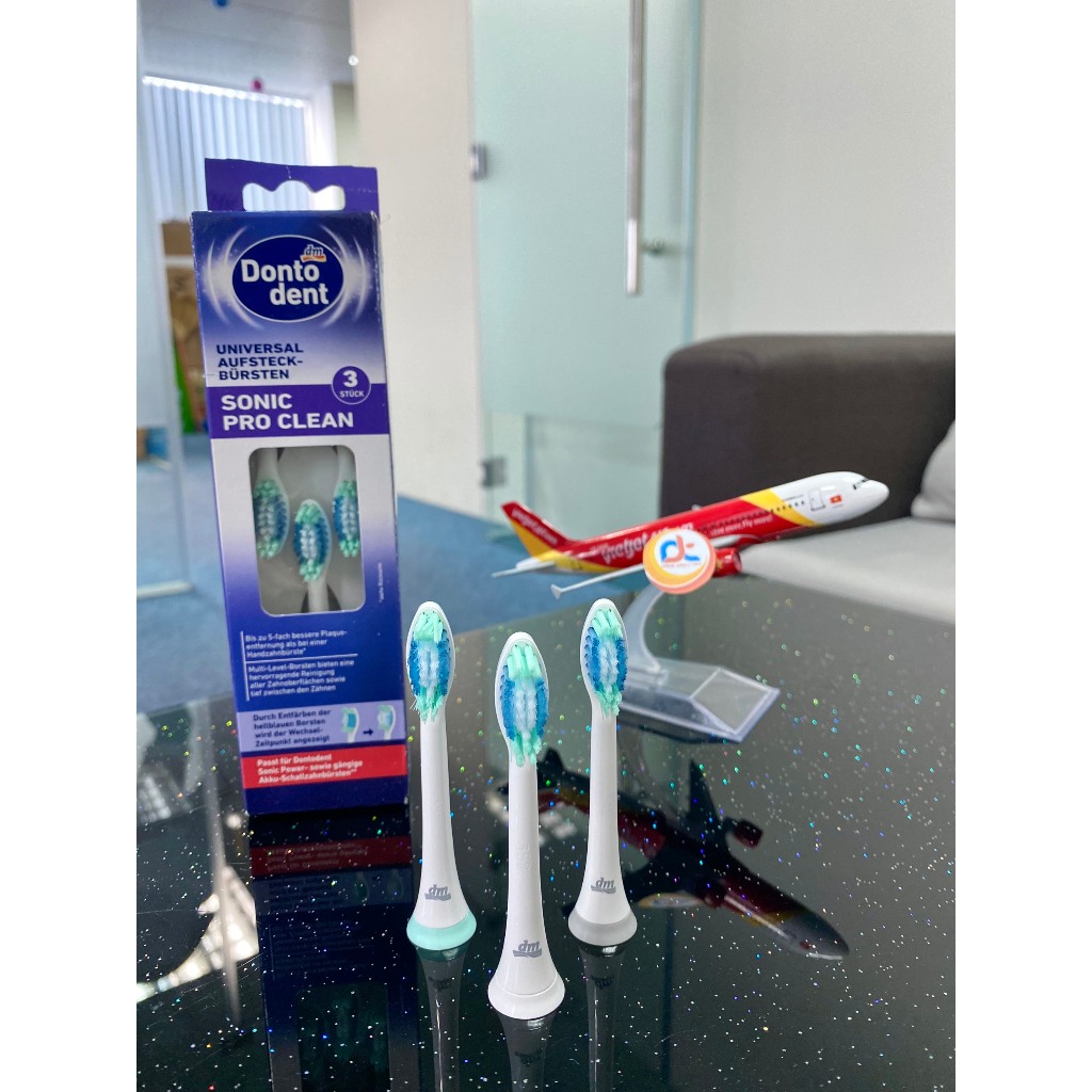 SET 3 ĐẦU BÀN CHẢI ĐIỆN SONIC PRO DONTO DENT | Shopee Việt Nam