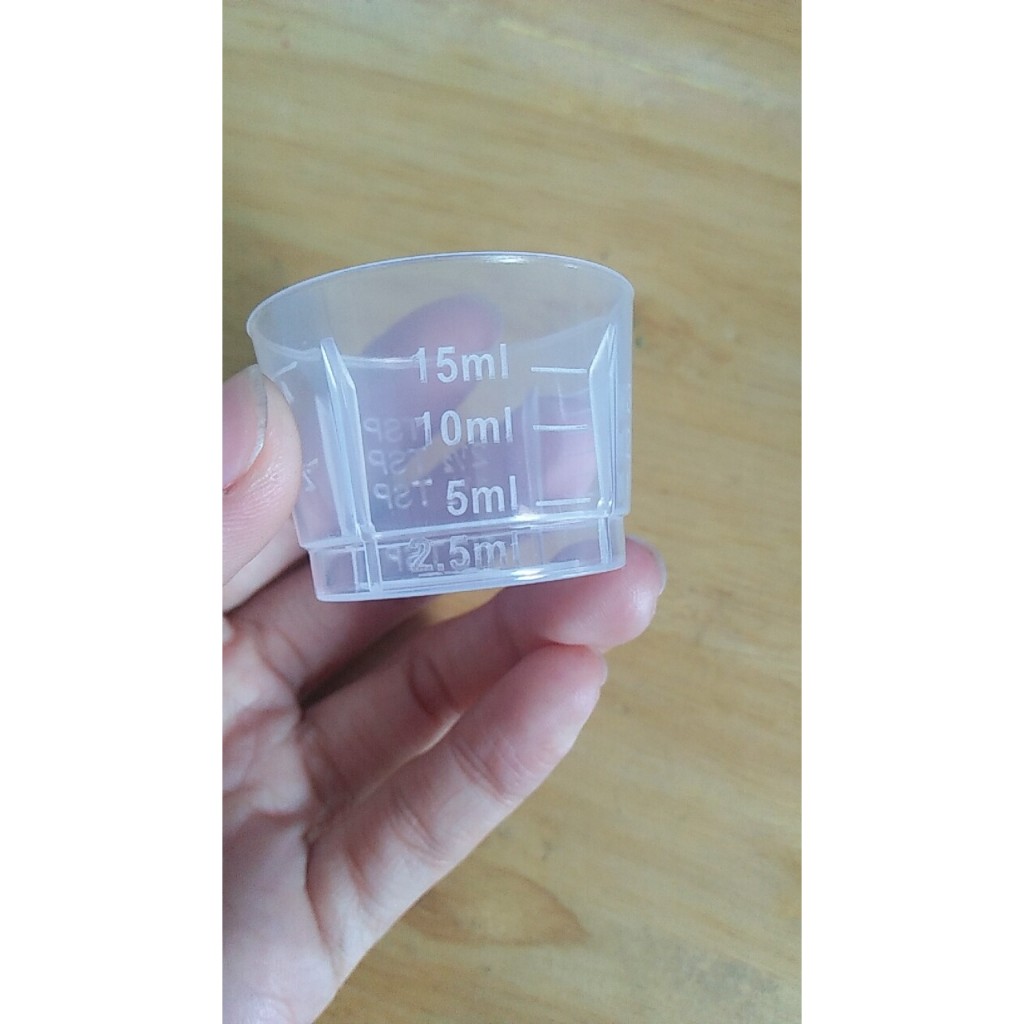 10 Cốc nhựa đo lường thể tích/ cốc định lượng/ cốc nhựa có vạch chia 15ml/ cốc định lượng thuốc ...