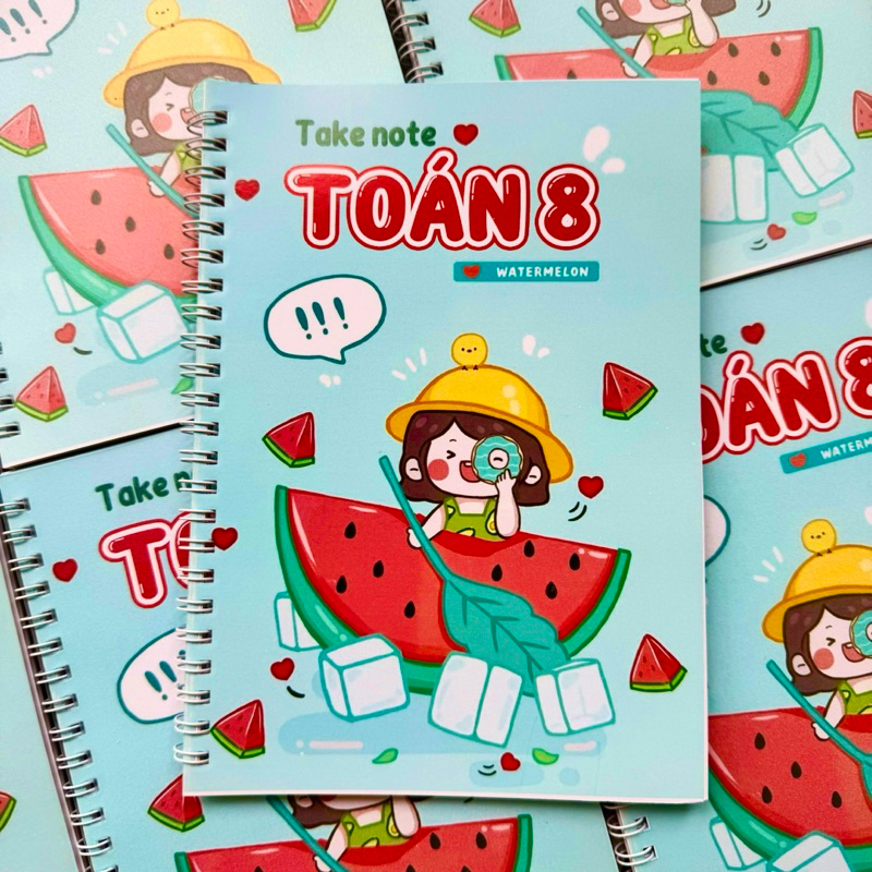 Sổ tay Take Note lớp 8 trọn bộ bao gồm (Toán - Văn - Tiếng Anh - Vật Lý ...
