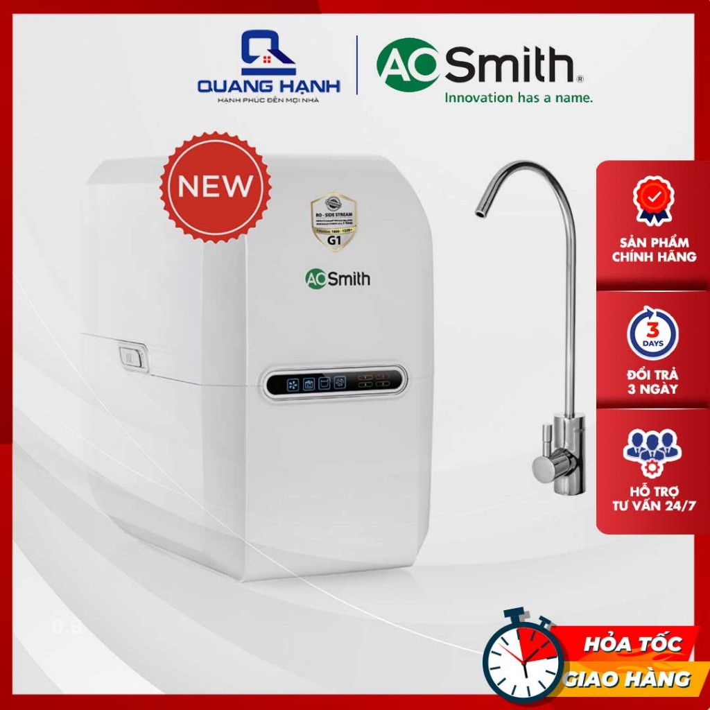 Máy lọc nước A.O. SMITH AO Smith G1 - Công nghệ RO-Side Stream bản ...