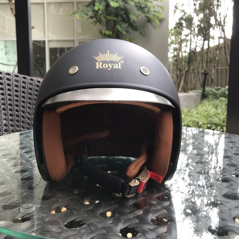 (Đủ size M,L, XL, XXL) Mũ bảo hiểm 3/4 kính âm Royal m139 đen nhám - Nón bảo hiểm Âm kính Royal ...