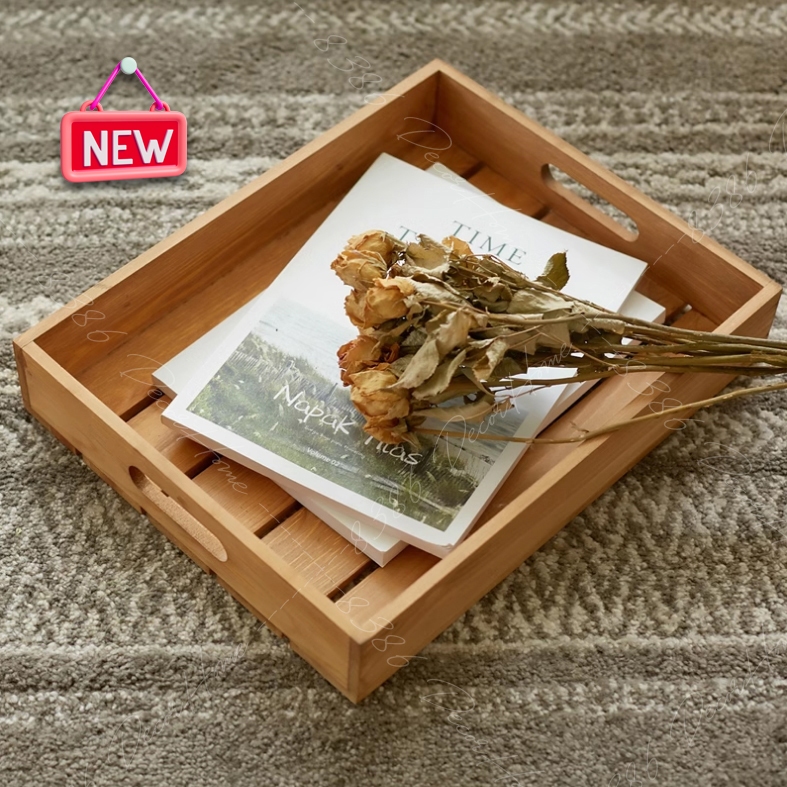 Khay gỗ decor trang trí nhà hàng, khách sạn, homstay, quán cafe, bàn ăn ...
