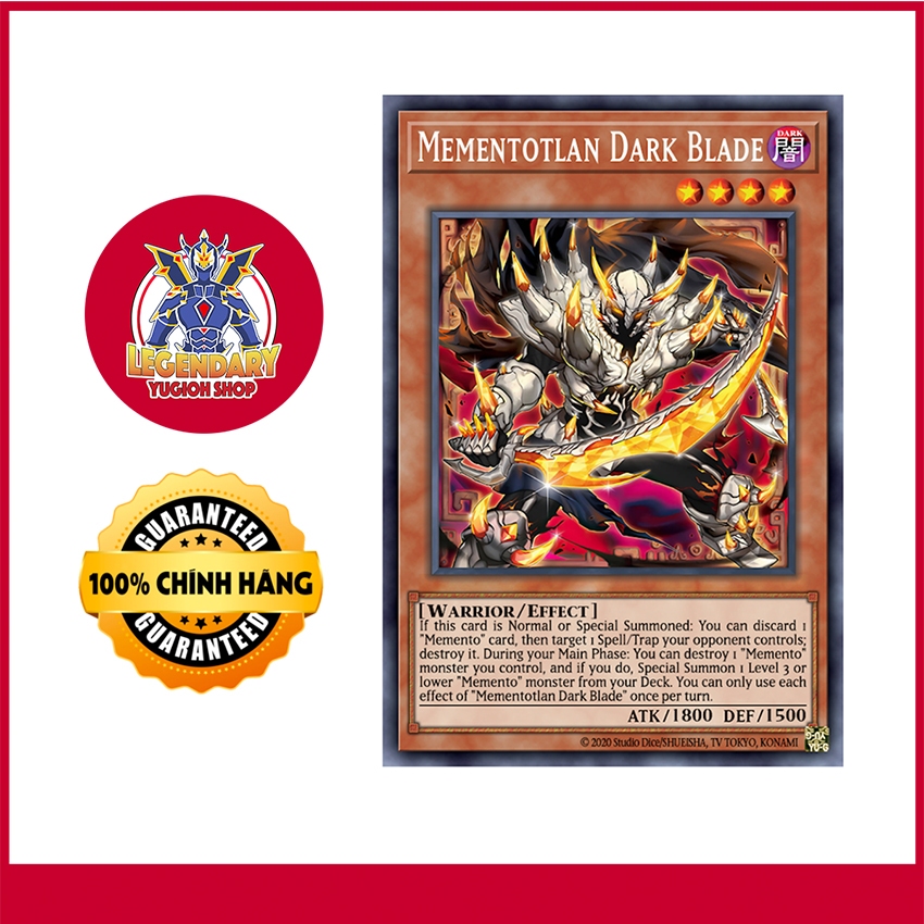 [Thẻ Bài Yugioh Chính Hãng] Mementotlan Dark Blade | Shopee Việt Nam