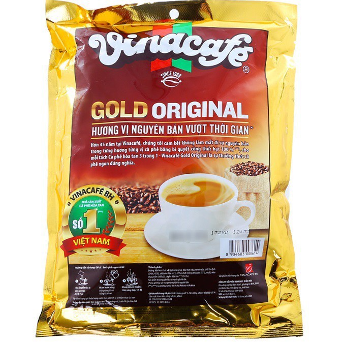 VINACAFE Cà phê sữa 3in1 Gold Original VinaCafe bịch 24gói/40 gói (DATE ...