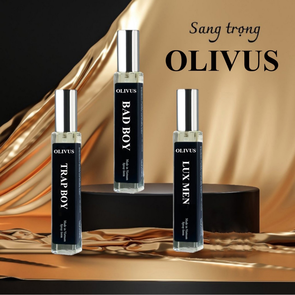 Combo 3 chai Nước Hoa olivus Dành Cho Phái Nam Hương Thơm Nam Tính Mạnh ...