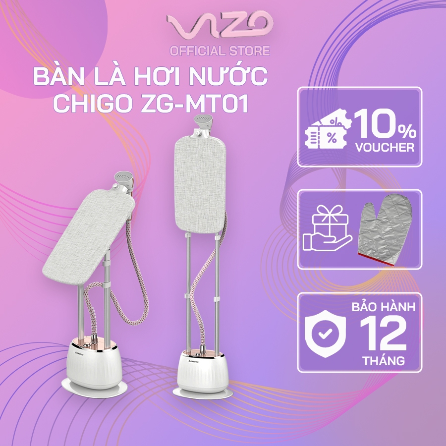 Bàn Là Hơi Nước Cây Đứng CHIGO ZG-MT01 2 Thanh Đỡ Chắc Chắn 3 Góc Nghiêng Công Suất 1800W Hàng ...