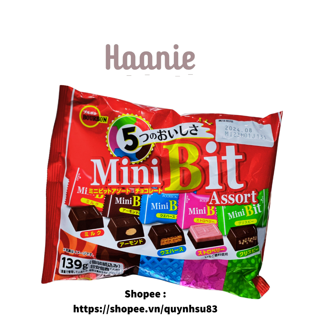 SOCOLA BIT MINI 5 VỊ BY BOURBON | Shopee Việt Nam